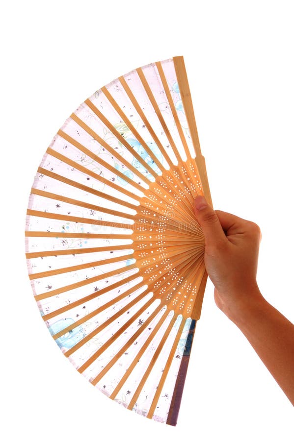 Fan in hand stock image. Image of cloth, design, fancy - 7095997
