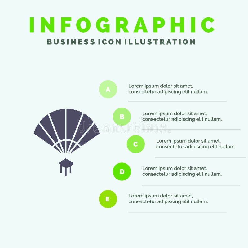 Fan, Hand, China, Chinese Infographics Presentation Template. 5 Steps ...