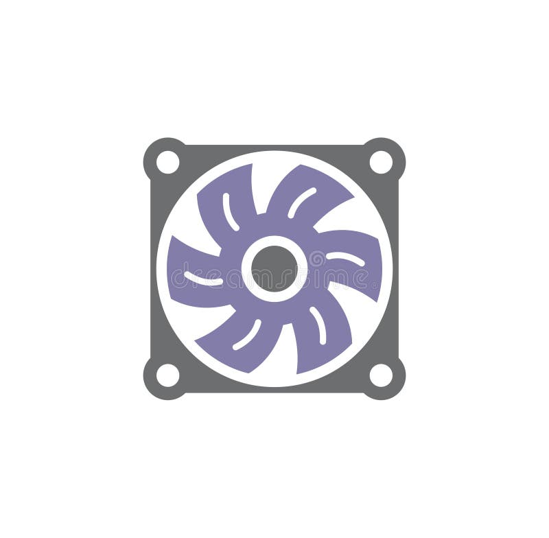 Fan Icon on Background for Graphic and Web Design. Creative ...