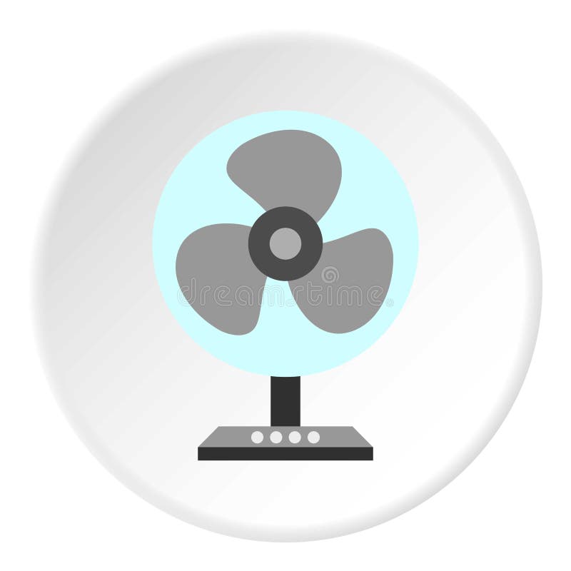 Fan icon circle stock vector. Illustration of blog, blower - 95434270