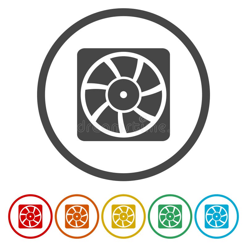 Fan Icon, Fan Icon Eps10, Fan Icon Vector Stock Vector - Illustration ...