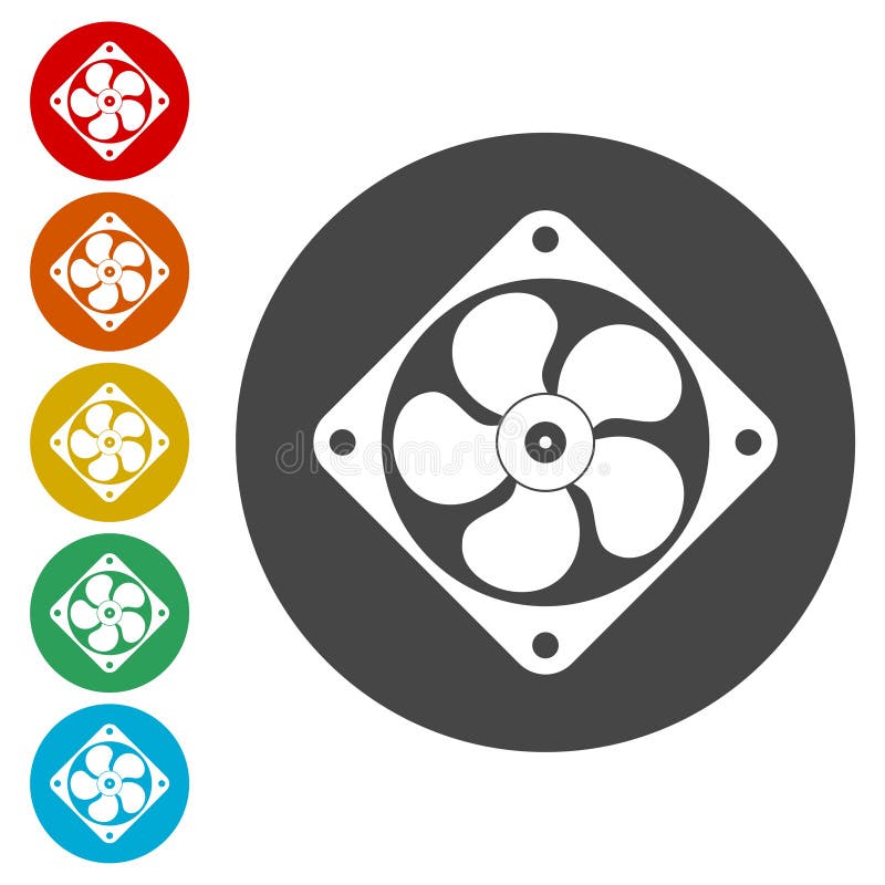 Fan Icon, Fan Icon Eps10, Fan Icon Vector Stock Vector - Illustration ...