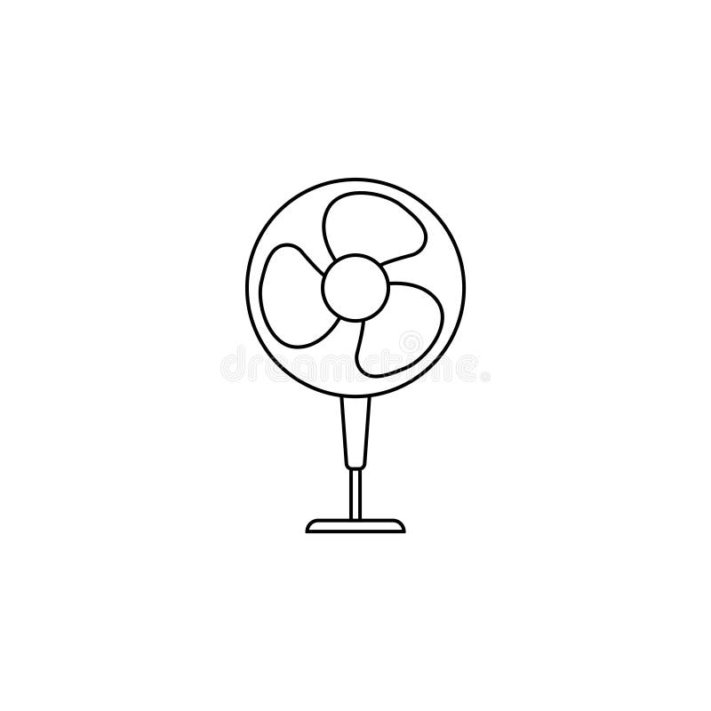 Fan Icon Flat. Fan Icon Collection in Outline or Line Art Style ...