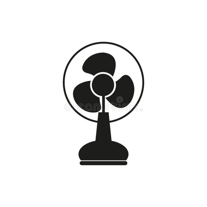 Fan Icon. Simple Vector Illustration Stock Vector - Illustration of ...