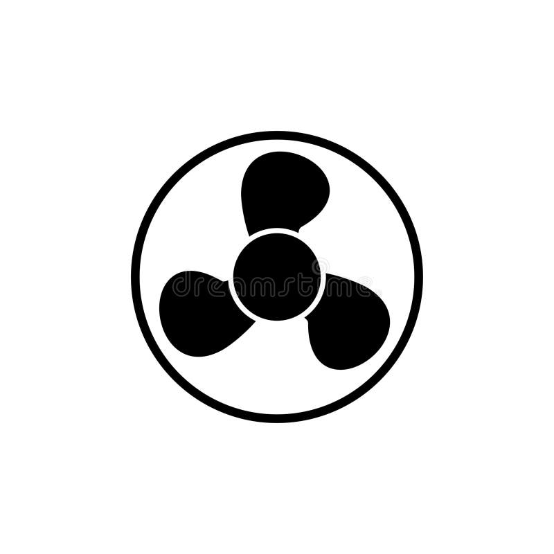 Fan Icon . Blower Icon. Propeller. Ceiling Stock Vector - Illustration ...