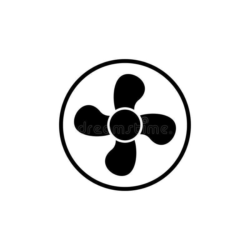 Fan Icon . Blower Icon. Propeller. Ceiling Stock Vector - Illustration ...