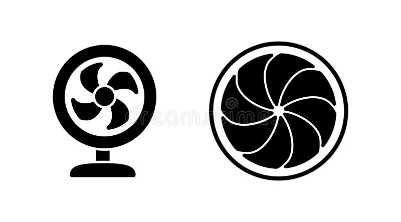 Fan Icon . Blower Icon. Propeller. Ceiling Stock Vector - Illustration ...
