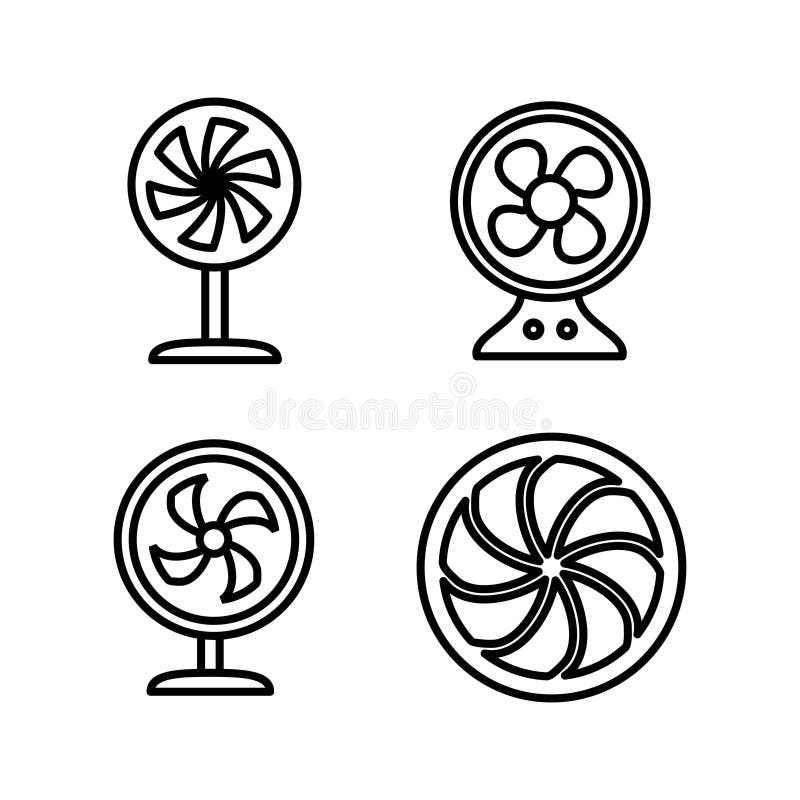 Fan Icon . Blower Icon. Propeller. Ceiling Stock Vector - Illustration ...