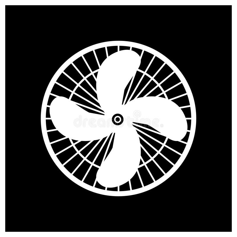 Fan Icon Vector Illustration Stock Vector - Illustration of connected ...