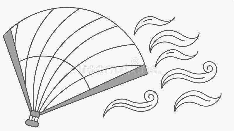 Fan Illustration, Cooling Air Ventilation Device Vector Design ...