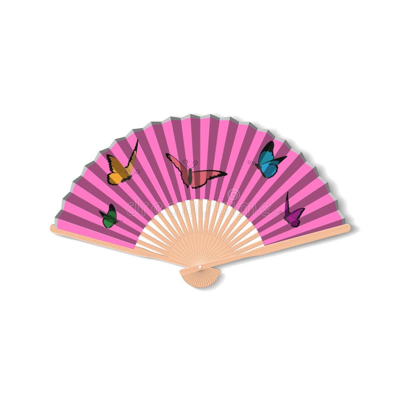 Fan for Kabuki Dance. Geisha Accessories Stock Vector - Illustration of ...