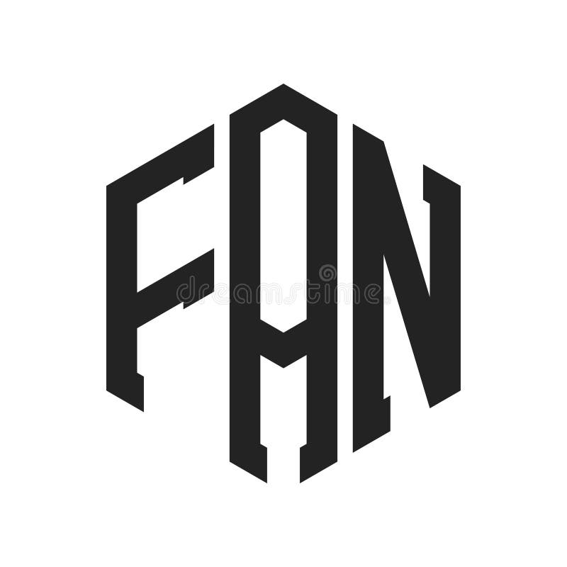 FAN Logo Design. Initial Letter FAN Monogram Logo Using Hexagon Shape ...