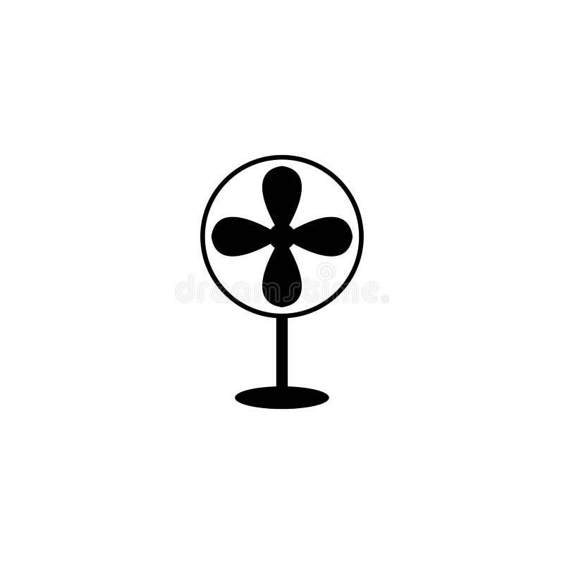 Fan logo template stock vector. Illustration of silhouette - 158763573