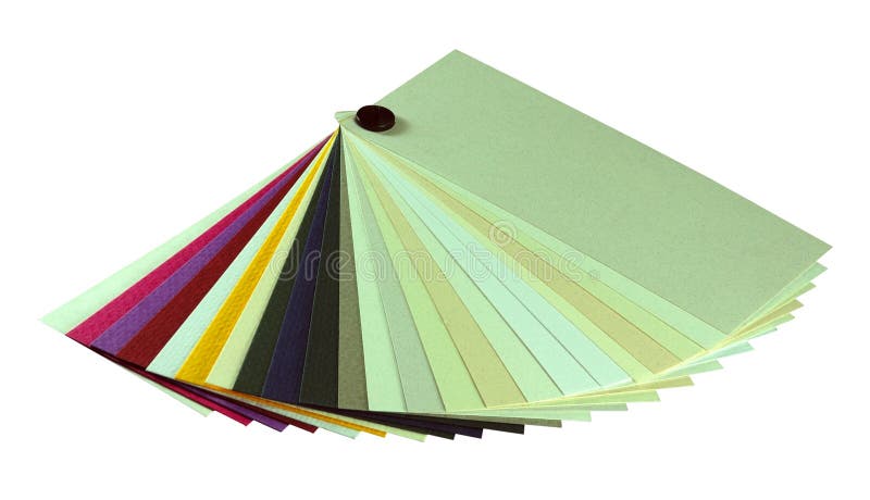 Fan paper samples. stock image. Image of inclusions, paper - 11376819