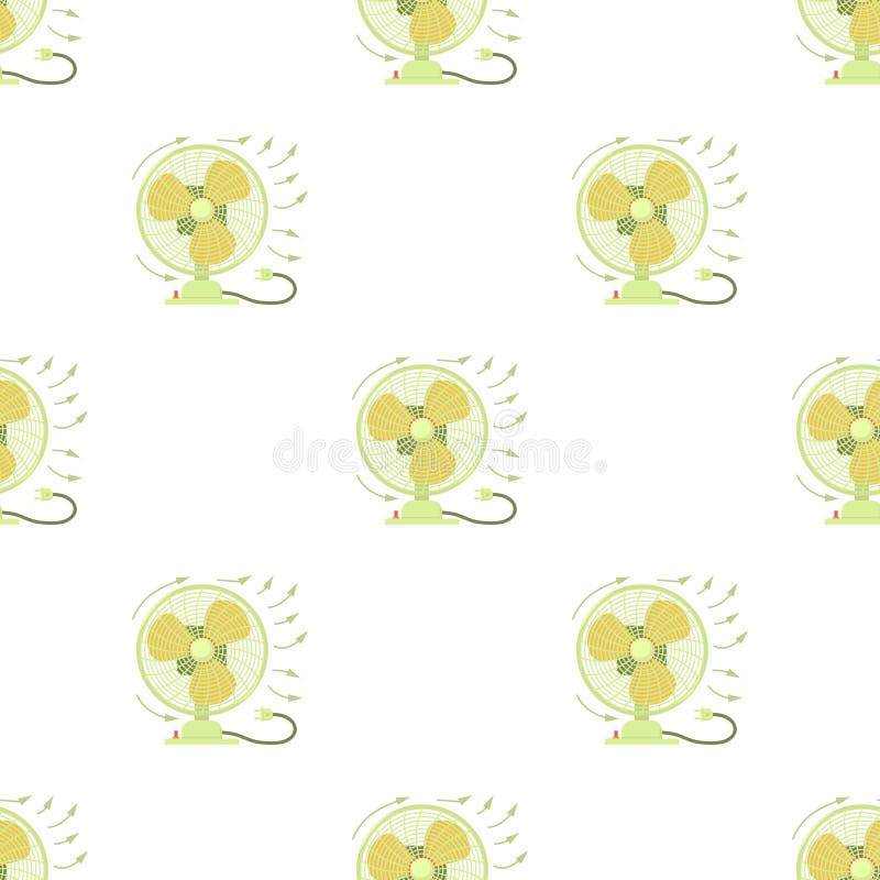 Fan Pattern Seamless Vector Stock Illustration - Illustration of ...