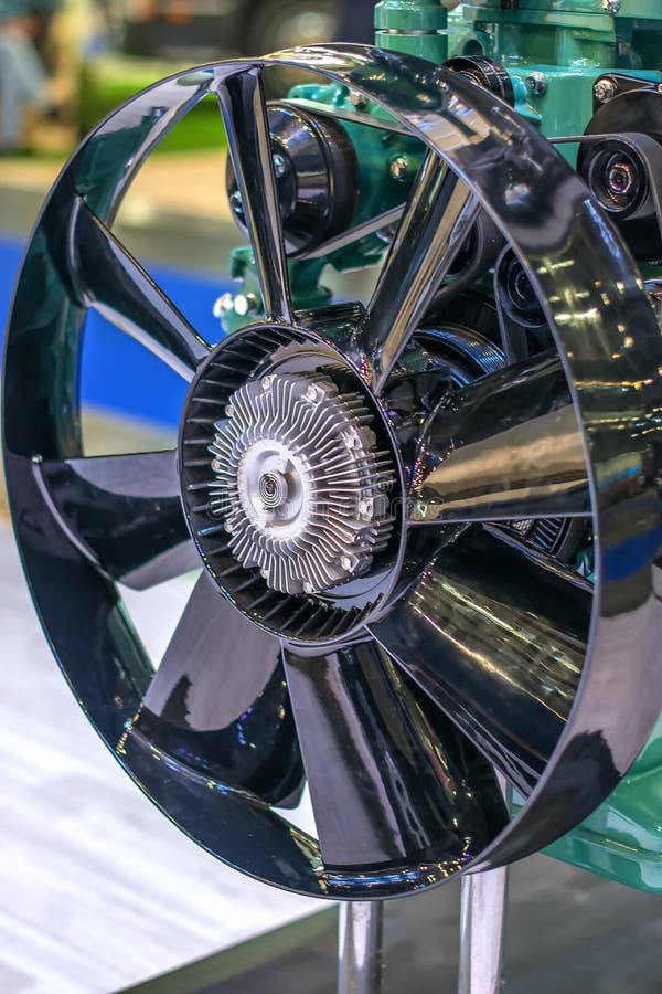 Fan Propeller on Propulsion System at the Factory Stock Image - Image ...