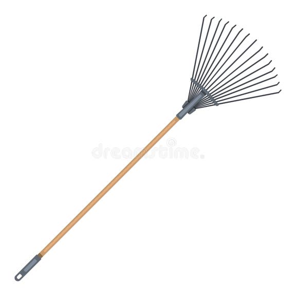 Fan Rake Vector Color Illustration Stock Vector - Illustration of ...