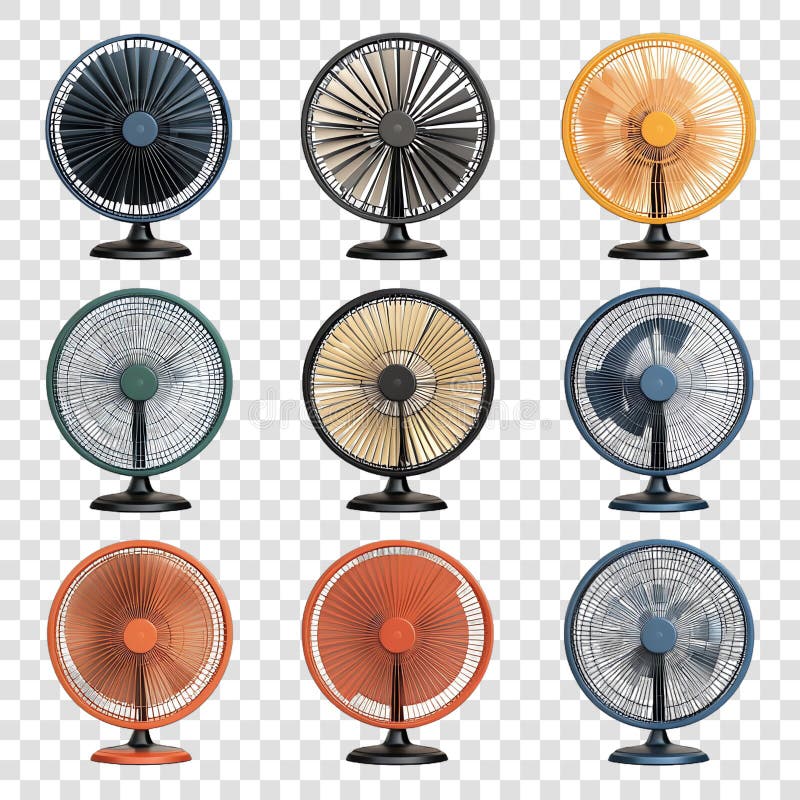 Fan set stock photo. Illustration of technology, indoor - 341476078