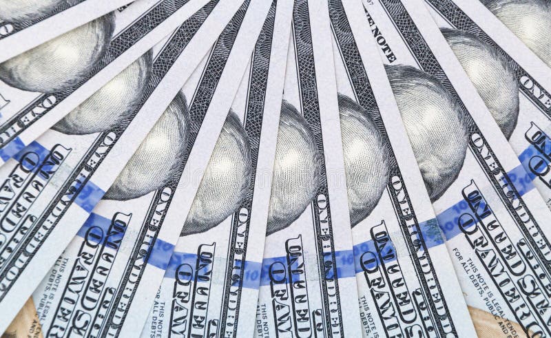 Fan-shaped dollars stock image. Image of banknotes, business - 90504261