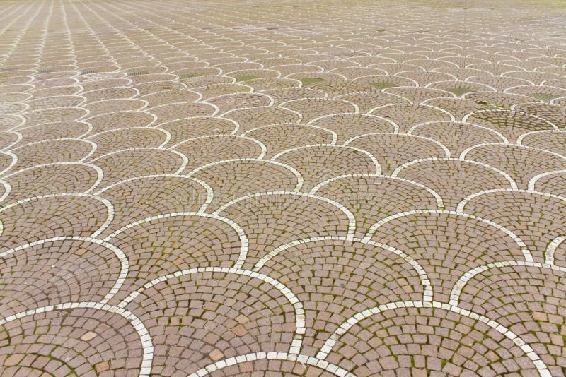 Fan shaped ground tiles stock photo. Image of ground - 245368594