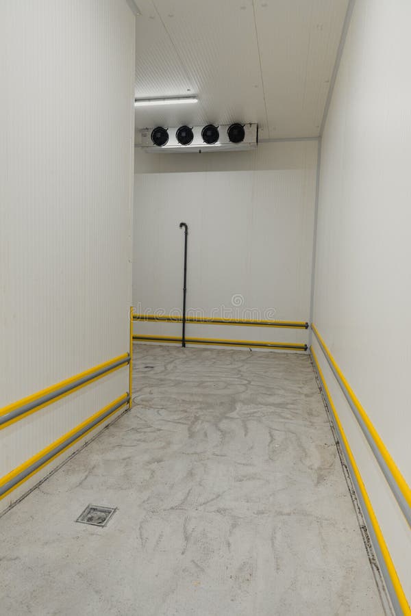 Fan Systems in the Cold Room Stock Photo - Image of smooth, freezer ...