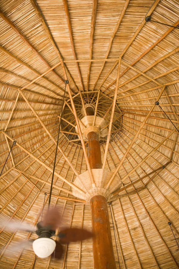 Fan Under Bamboo Roof stock image. Image of concentric - 5919043