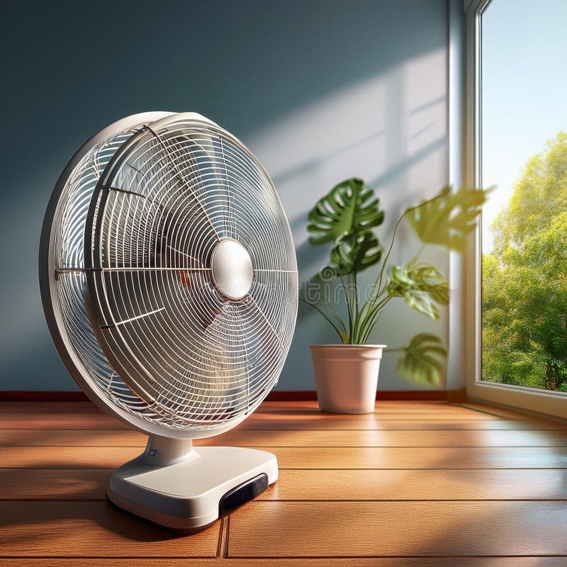 Fan Ventilator, AI Generated Stock Illustration - Illustration of wind ...
