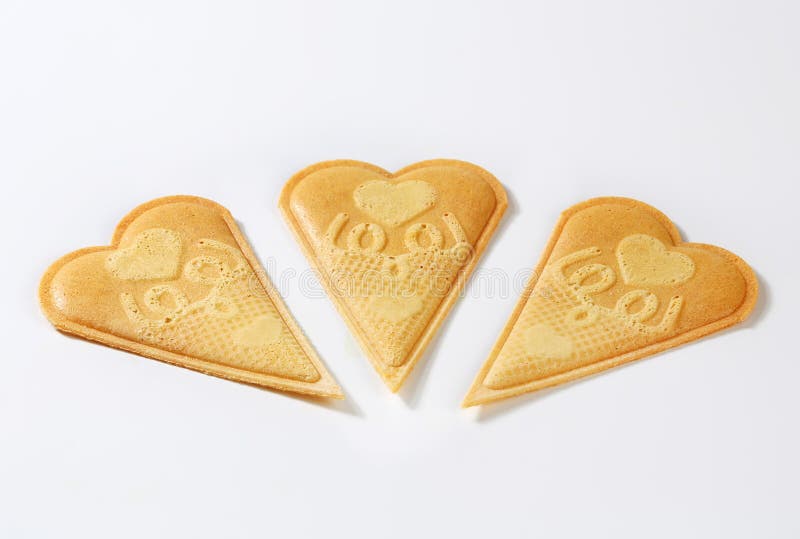 Fan wafer biscuits stock photo. Image of snack, white - 32015888