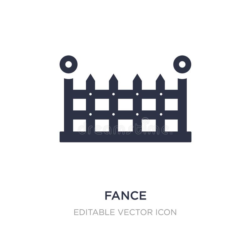 Fance Icon on White Background. Simple Element Illustration from ...