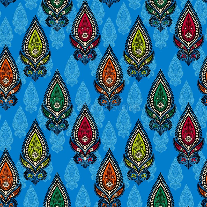 Allover Seamless Floral Pattern Design with Beautiful Flowers on ...