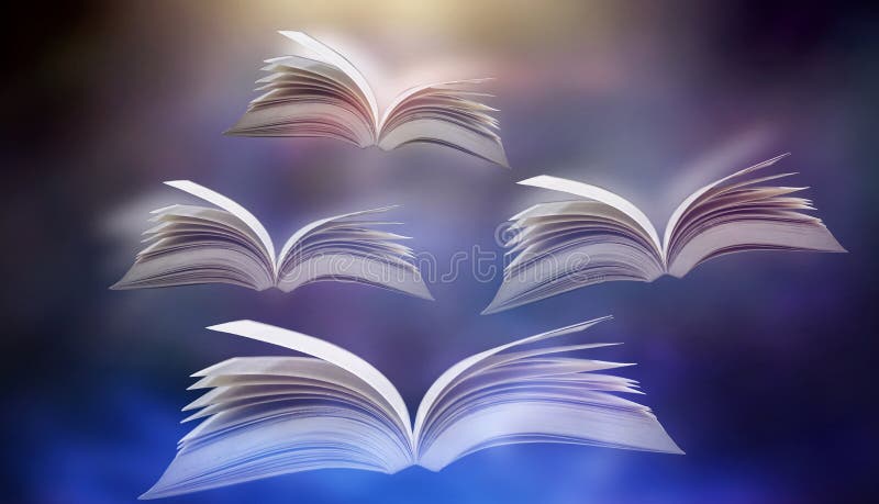 A Fancy Book Concept Page that Flew Out of the Book with Magical Power ...