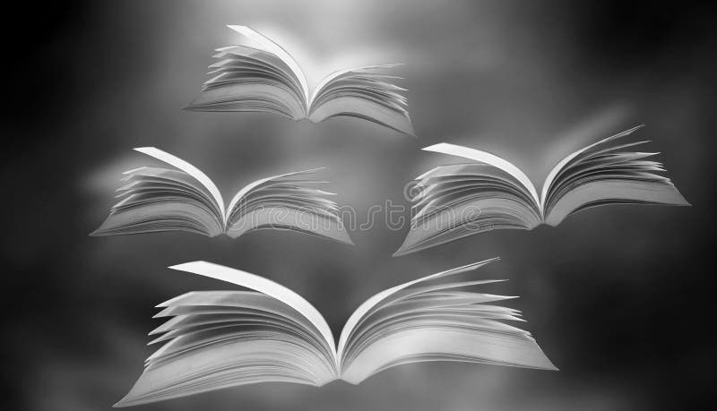 A Fancy Book Concept Page That Flew Out Of The Book With Magical Power ...