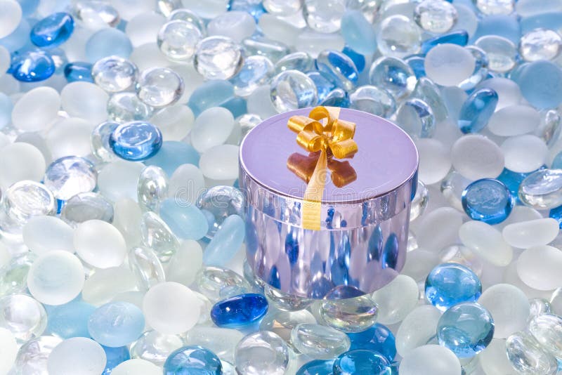 Fancy box on glass balls stock photo. Image of elegance - 3071248