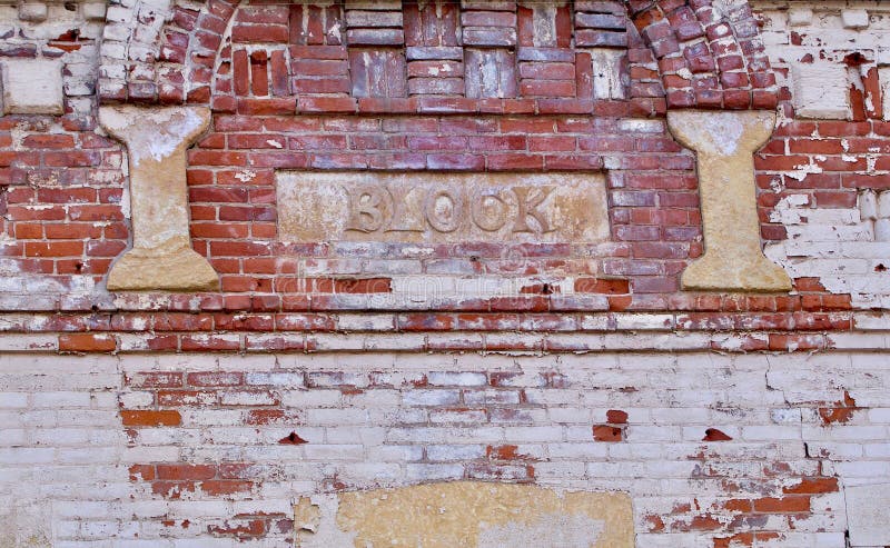 Fancy brick facade stock image. Image of century, front - 97476015
