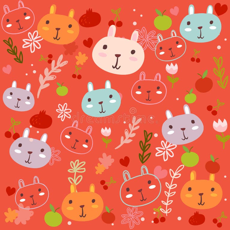 Fancy Bunny Pattern Stock Illustrations – 317 Fancy Bunny Pattern Stock ...