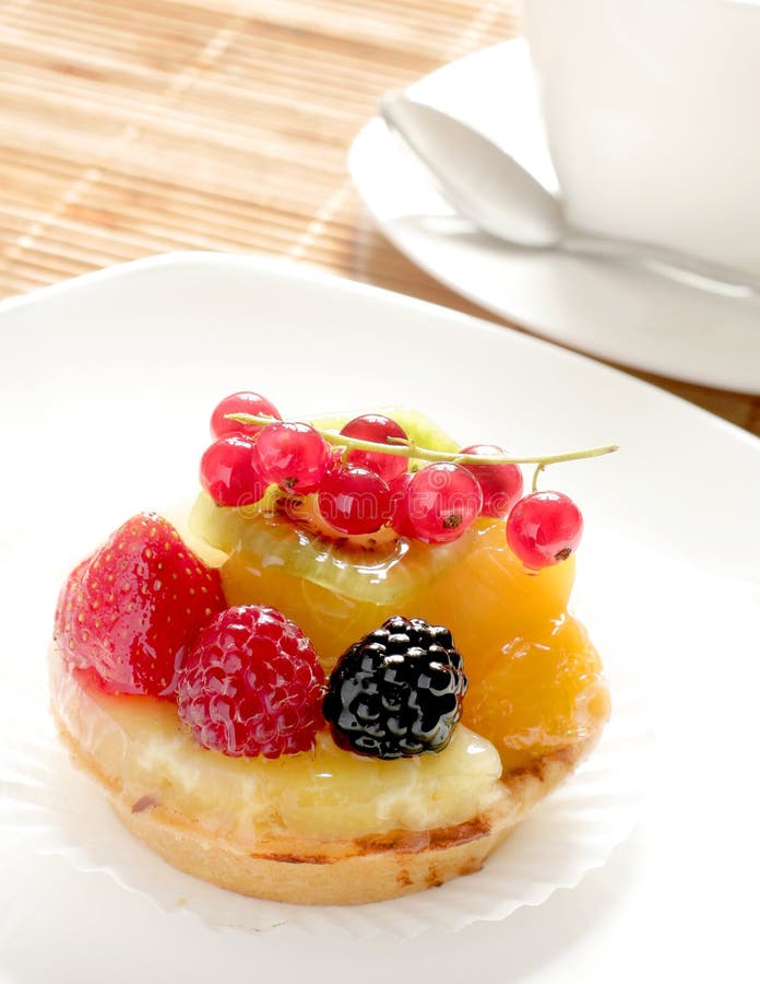 Fancy Cake With A Cup Of Tea Or Coffee Picture. Image: 6149253