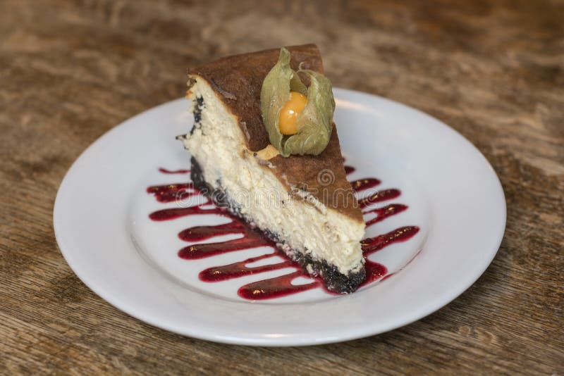 Fancy Cheesecake stock image. Image of bakery, cracker - 34490311
