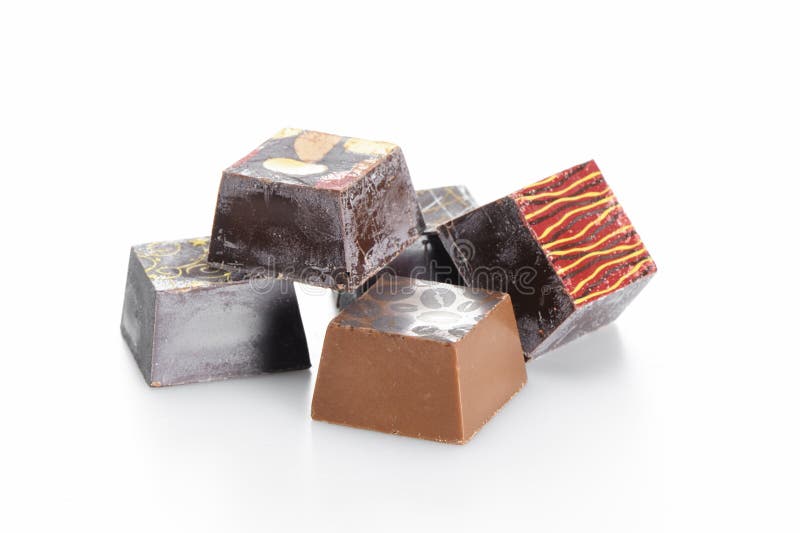 Box of fancy chocolates stock image. Image of eatable - 36053269