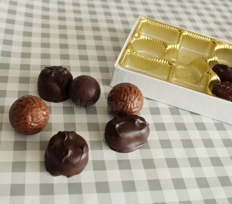 Box of fancy chocolates stock image. Image of eatable - 36053269