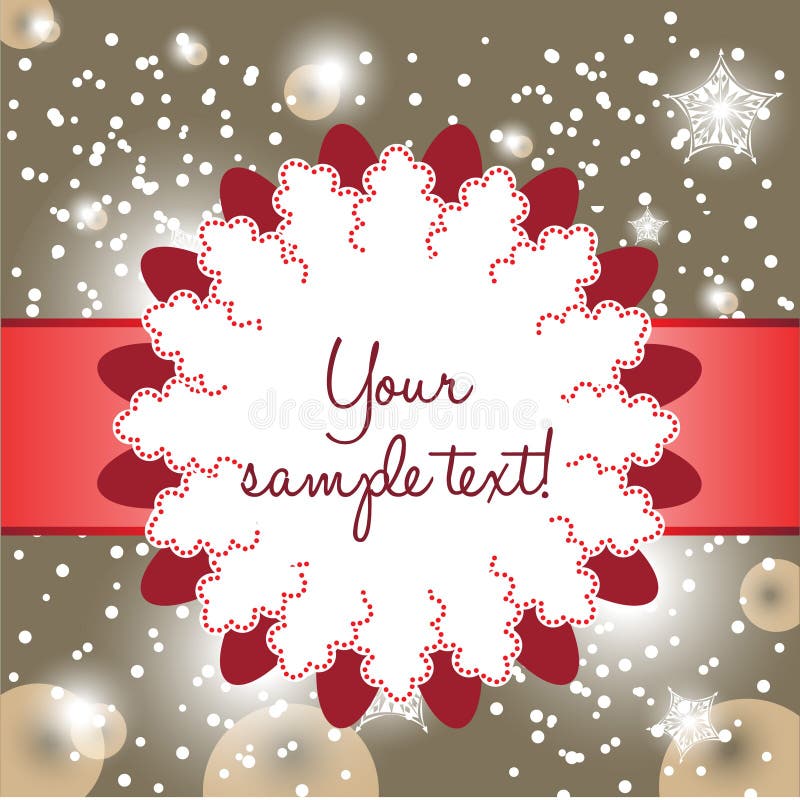 Fancy christmas card stock vector. Illustration of cute - 21430340