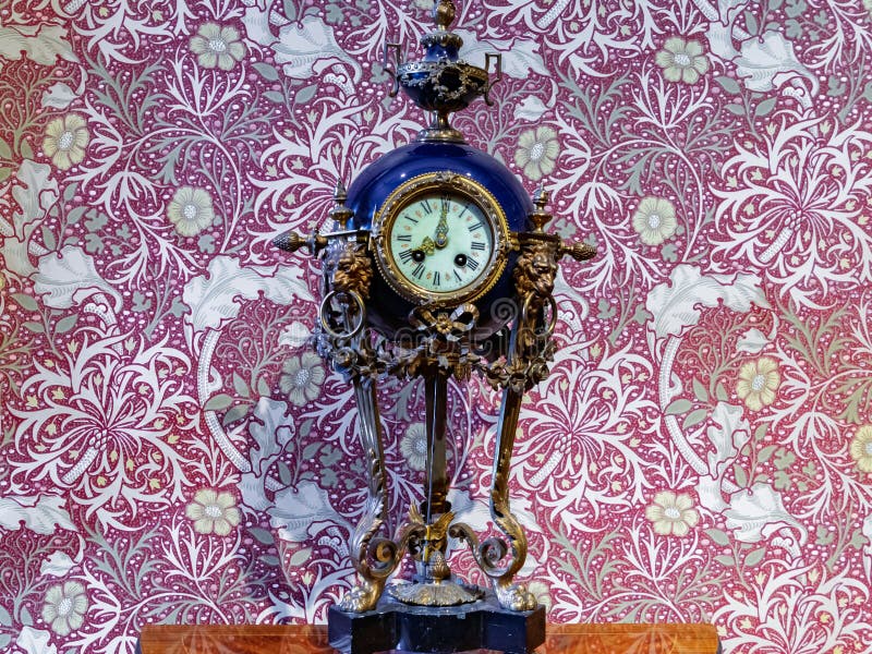 Fancy Clock in the Wenckhelim Palace Editorial Stock Image - Image of ...