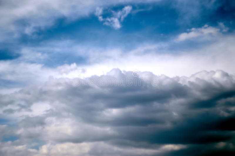 Fancy Clouds in the Blue Sky Float Above Us Stock Image - Image of ...