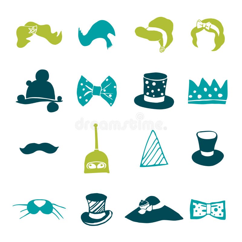 Fancy colored icons stock vector. Illustration of wear - 63353219
