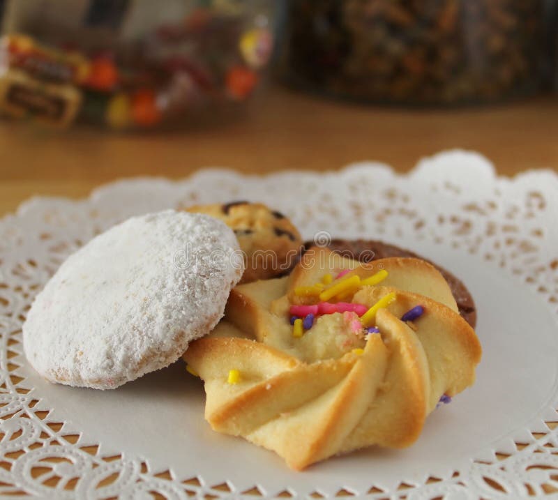 Box of Fancy Cookies for Holiday Stock Image - Image of tray, frosting ...