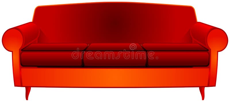 Fancy couch stock vector. Illustration of refreshment - 27011730