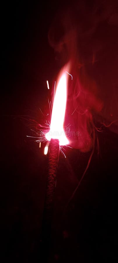 Fancy Crackers Fuljhadi during Chhoti Diwali. Stock Image - Image of ...