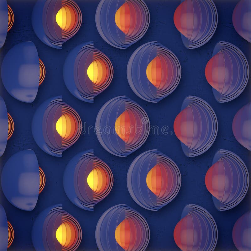 Fancy Dark Blue Background with a Pattern of Bright Geometric Shapes ...