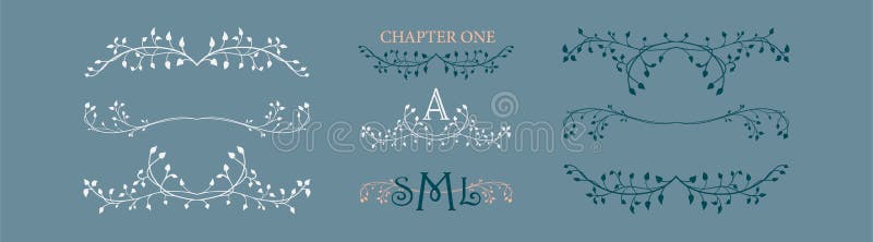 Fancy Design Element, Wedding or Monogram Design, Vintage Product ...