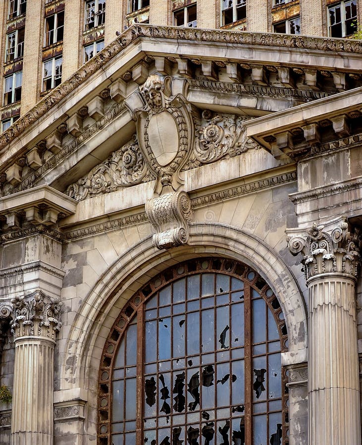 Classic Architecture Details Stock Photo - Image of highrise, abandoned ...