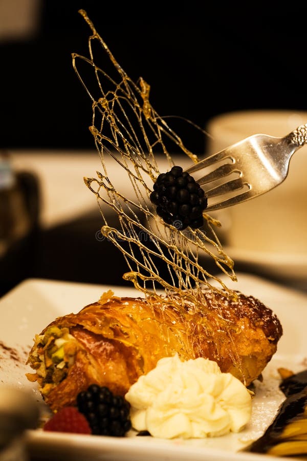 Fancy Dessert stock photo. Image of dish, cake, plate - 3330636